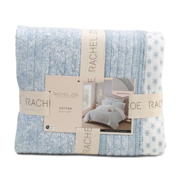 Rachel Zoe | Bedding | Rachel Zoe Cotton Jacobean Quilt Set | Poshmark